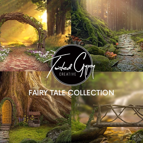 FOUR Digital Fantasy Backgrounds a Fairy Tale Collection - Etsy