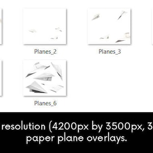 Paper Plane Overlays - 6 Real Flying Paper Aeroplanes! - Etsy