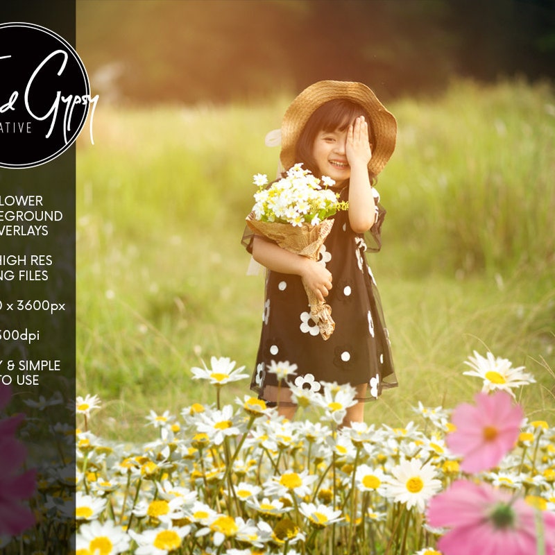 Flower Overlay Photoshop - Etsy