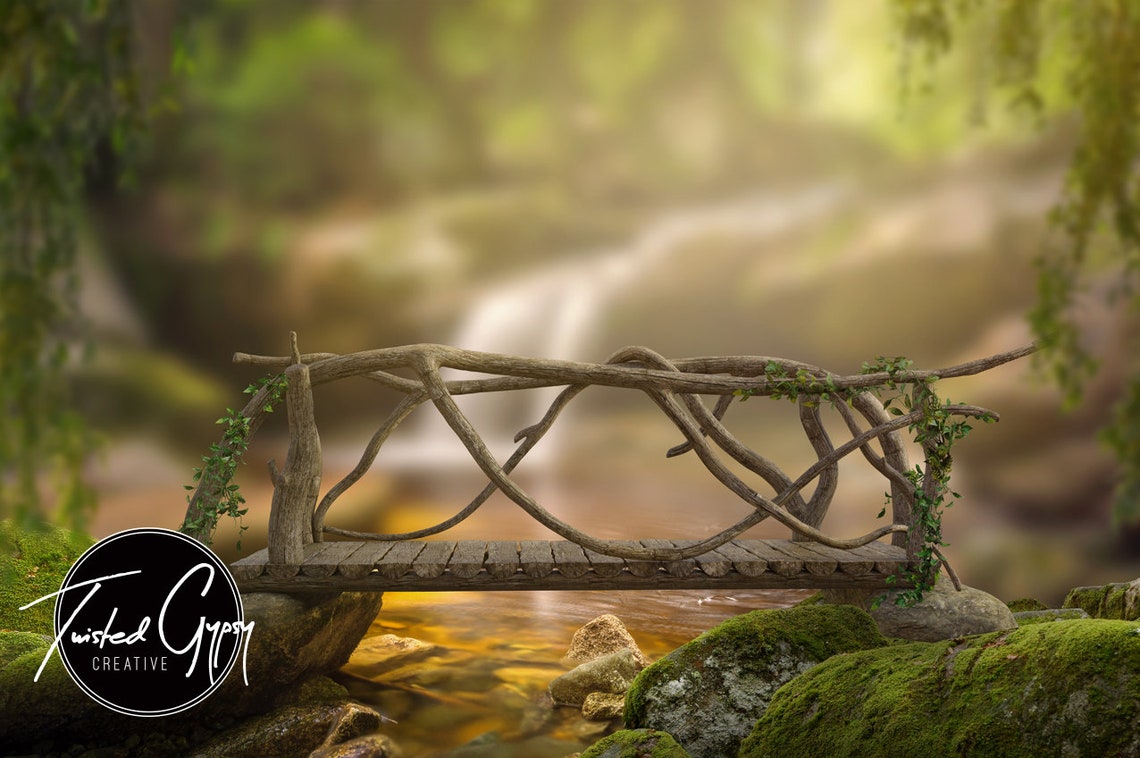 Fairy Bridge Fantasy Digital Background - Etsy