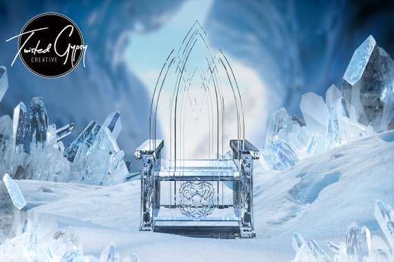 Fantasy Ice Throne Digital Background - Etsy