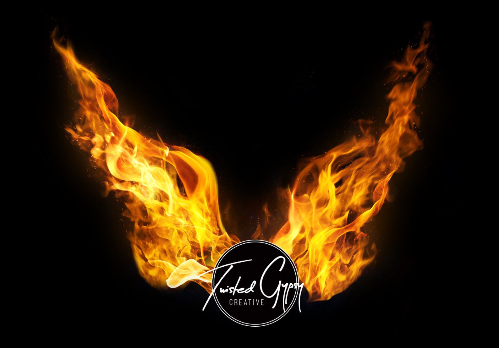 Fire/phoenix Wings Overlay Real Fire Wings for Your Creative - Etsy