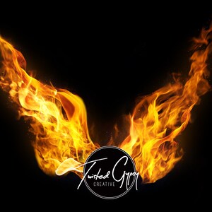 Fire/phoenix Wings Overlay - Real Fire Wings for Your Creative Images ...