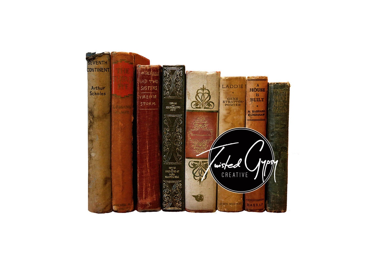 12 Old Vintage Book Overlays - Etsy