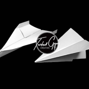 Paper Plane Overlays - 6 Real Flying Paper Aeroplanes! - Etsy