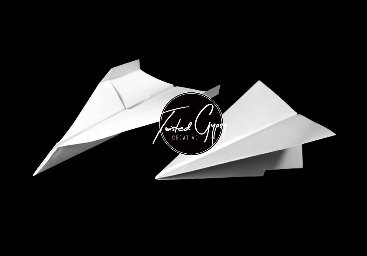 Paper Plane Overlays 6 Real Flying Paper Aeroplanes - Etsy Australia