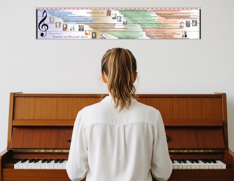 Timeline of Classical Music Poster - Etsy