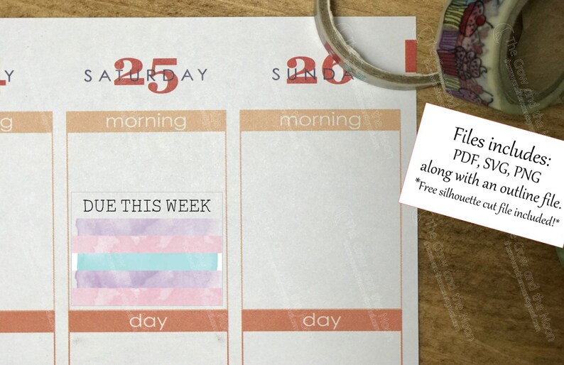 Due This Week Planner Stickers - Etsy