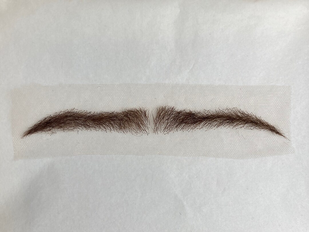 Professional Quality Realistic Mousy Brown Monobrow Eyebrow Postiche ...