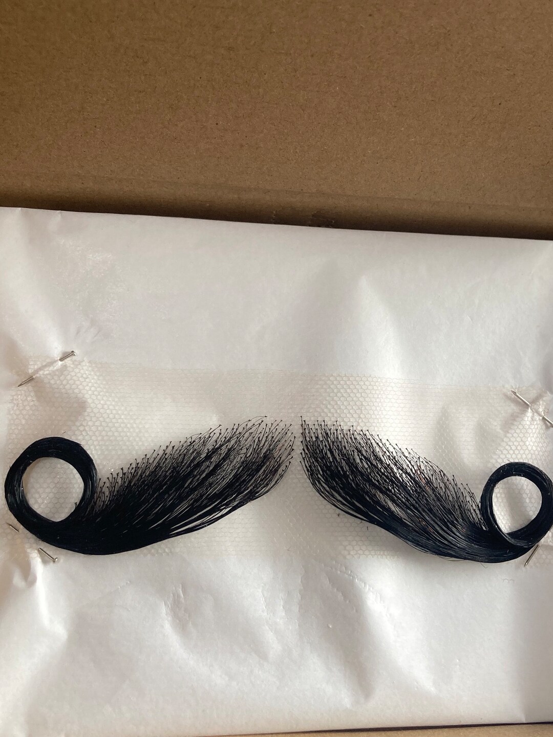 Professional Quality SFX Human Hair Black Drag False Moustache Film ...
