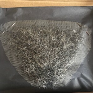 Professional Quality Fine Lace Old Age Grey / White / Black Pubic Wig ...