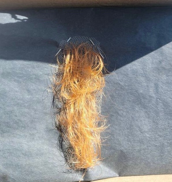 Professional Quality Fine Lace Ginger / Red Small Brazilian Pubic Wig ...