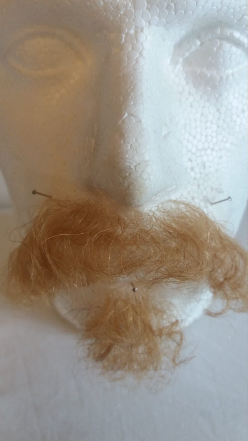 Quality Blonde Fine Lace Human Hair Moustache Beard Goatee Postiche ...