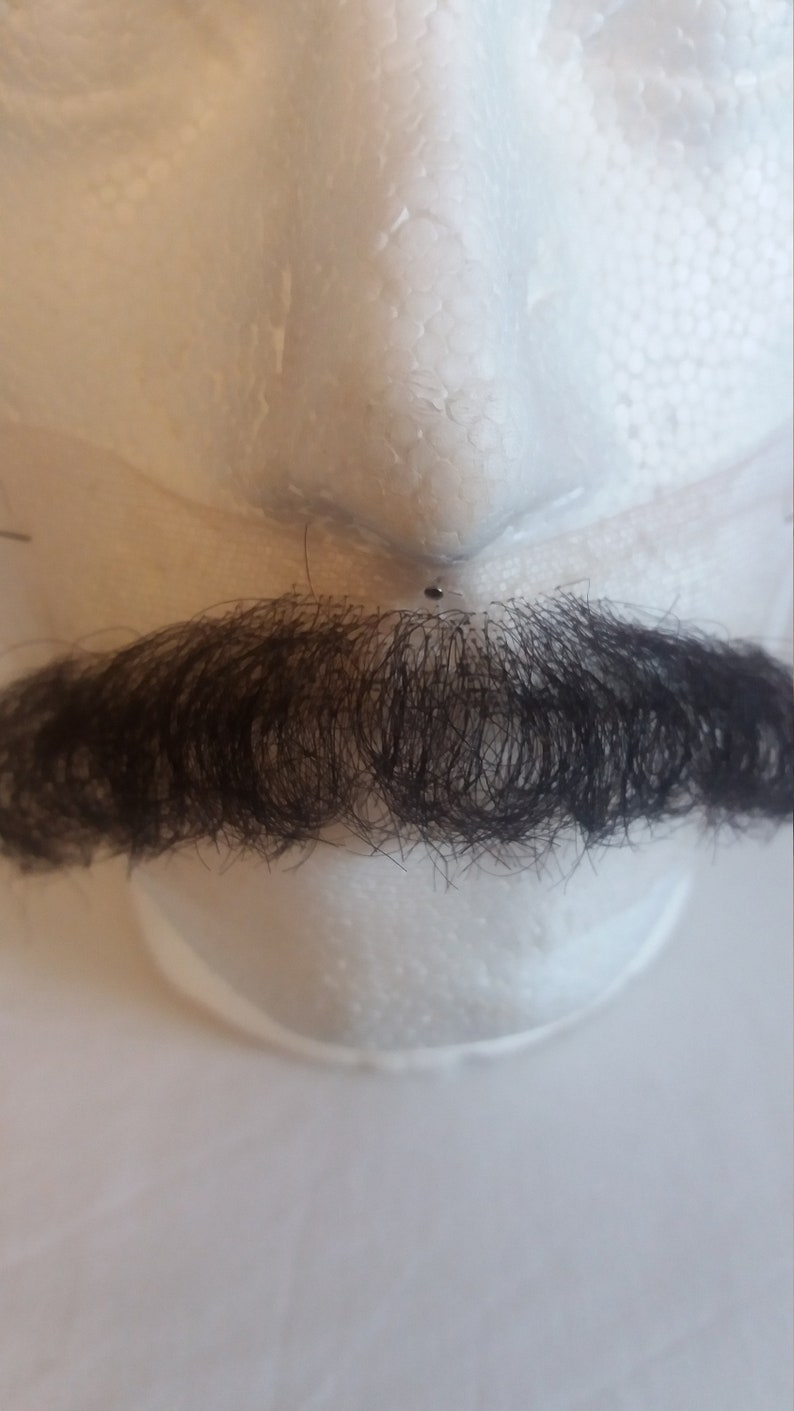 Quality Pablo Escobar Black Fine Lace Yak/human Hair Moustache Postiche ...