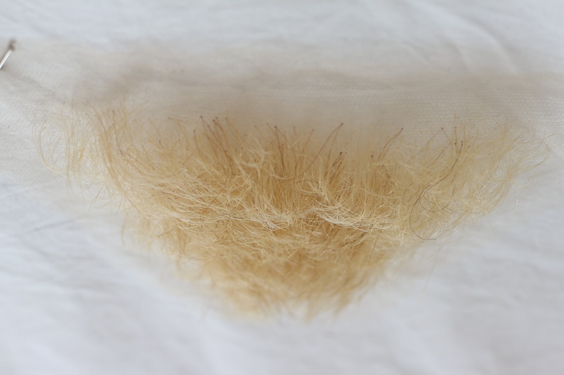 Professional Quality Fine Lace Blonde Human Hair Pubic Hair Wig ...