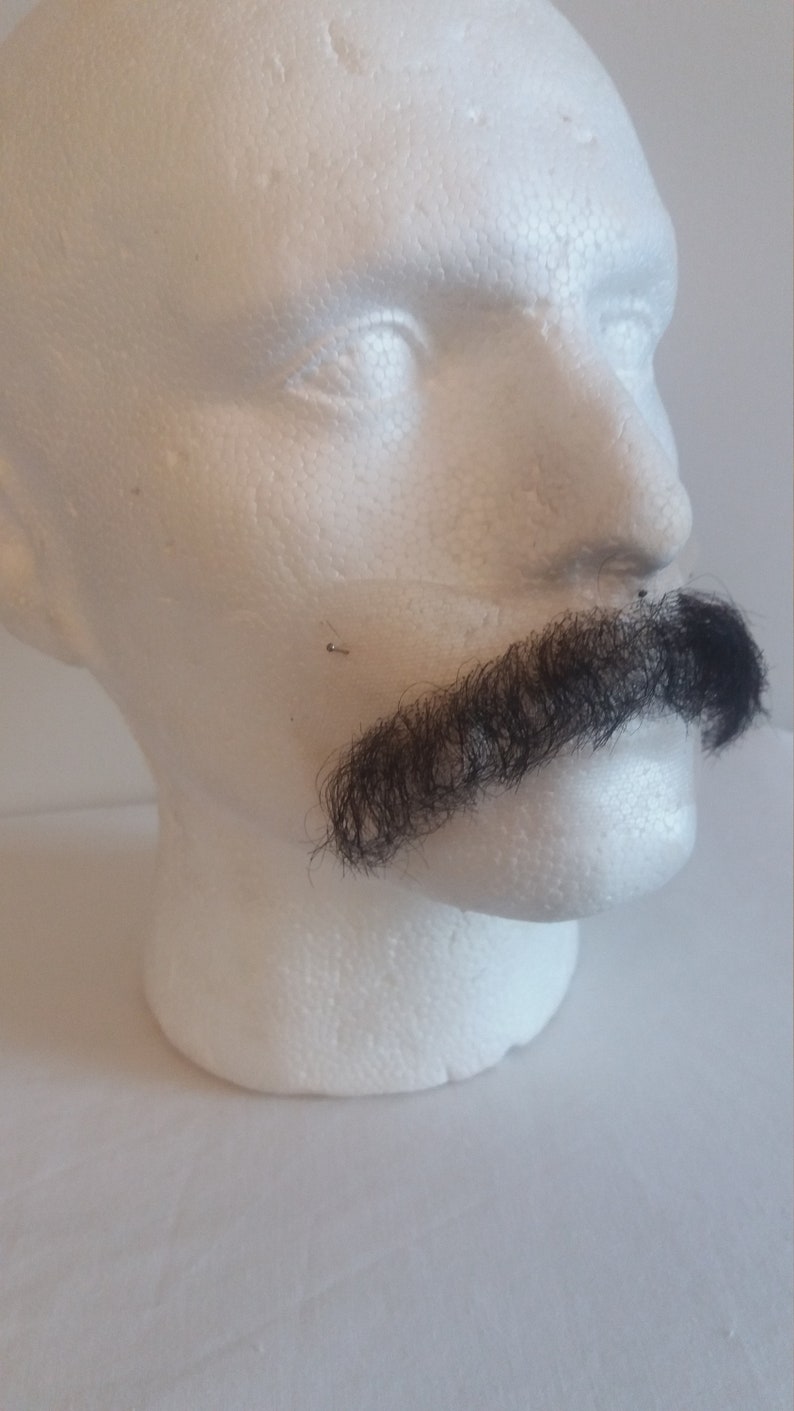 Quality Pablo Escobar Black Fine Lace Yak/human Hair Moustache Postiche ...