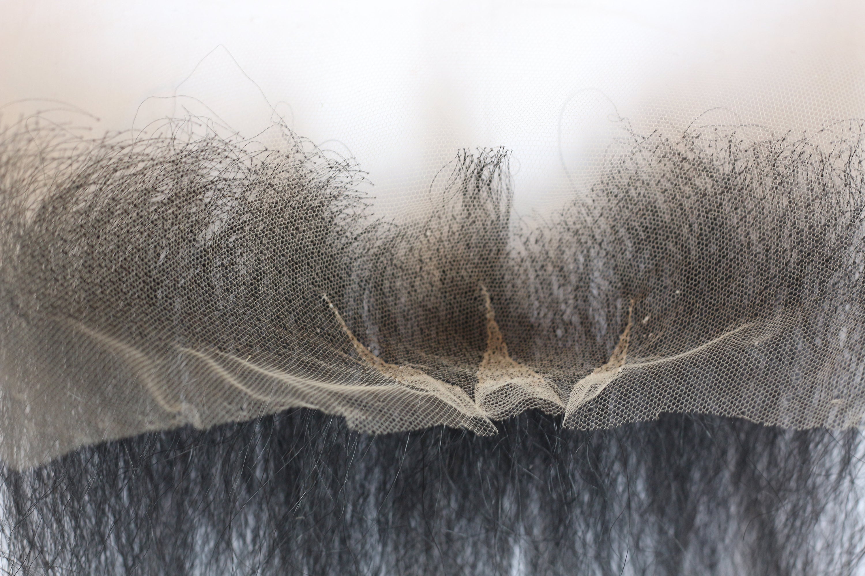 Quality Black Fine Lace Yak / Human Hair Long False Moustache Beard ...