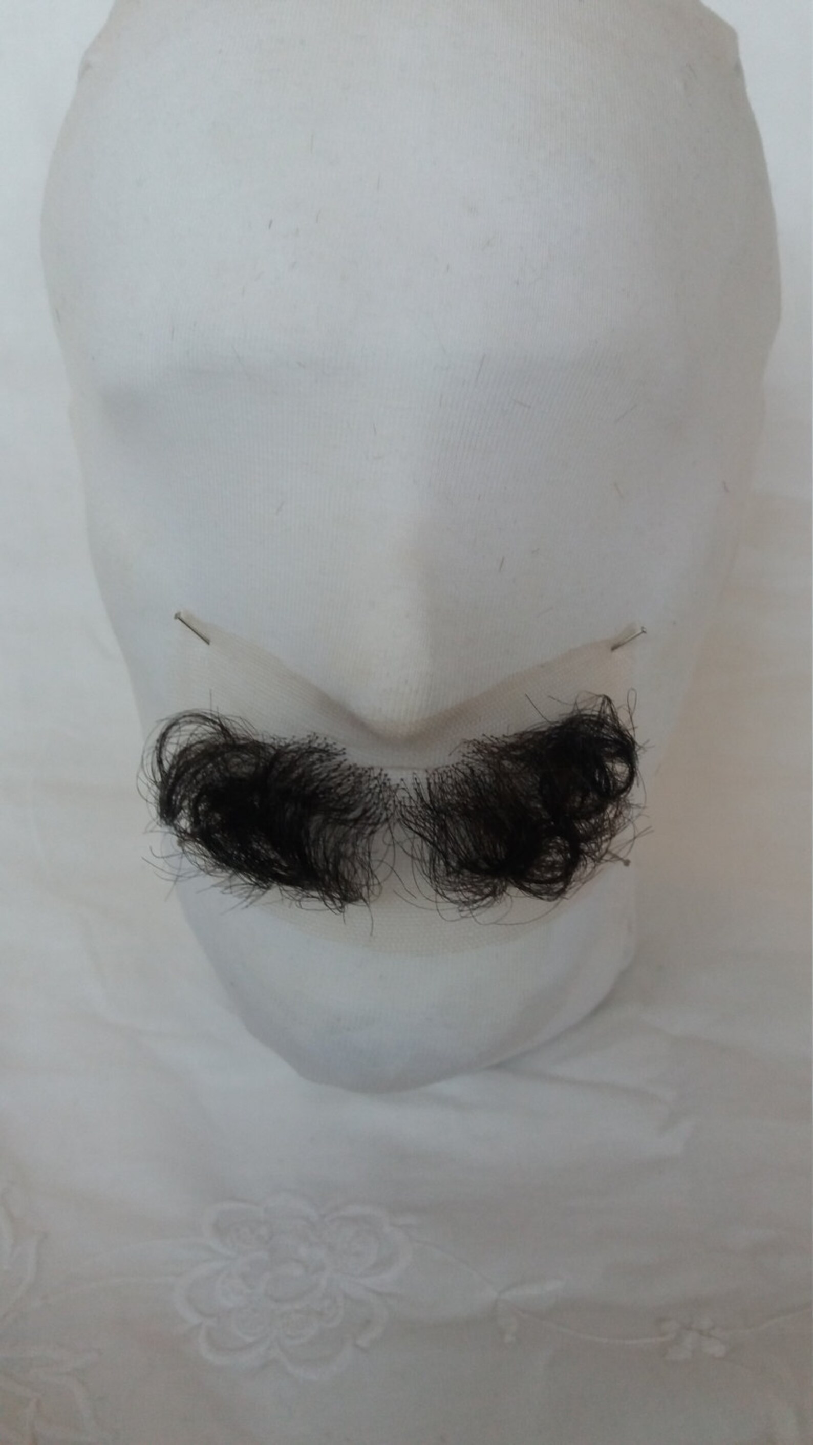 Professional Quality Brown / Black Hand Knotted Fine Lace Human Hair ...