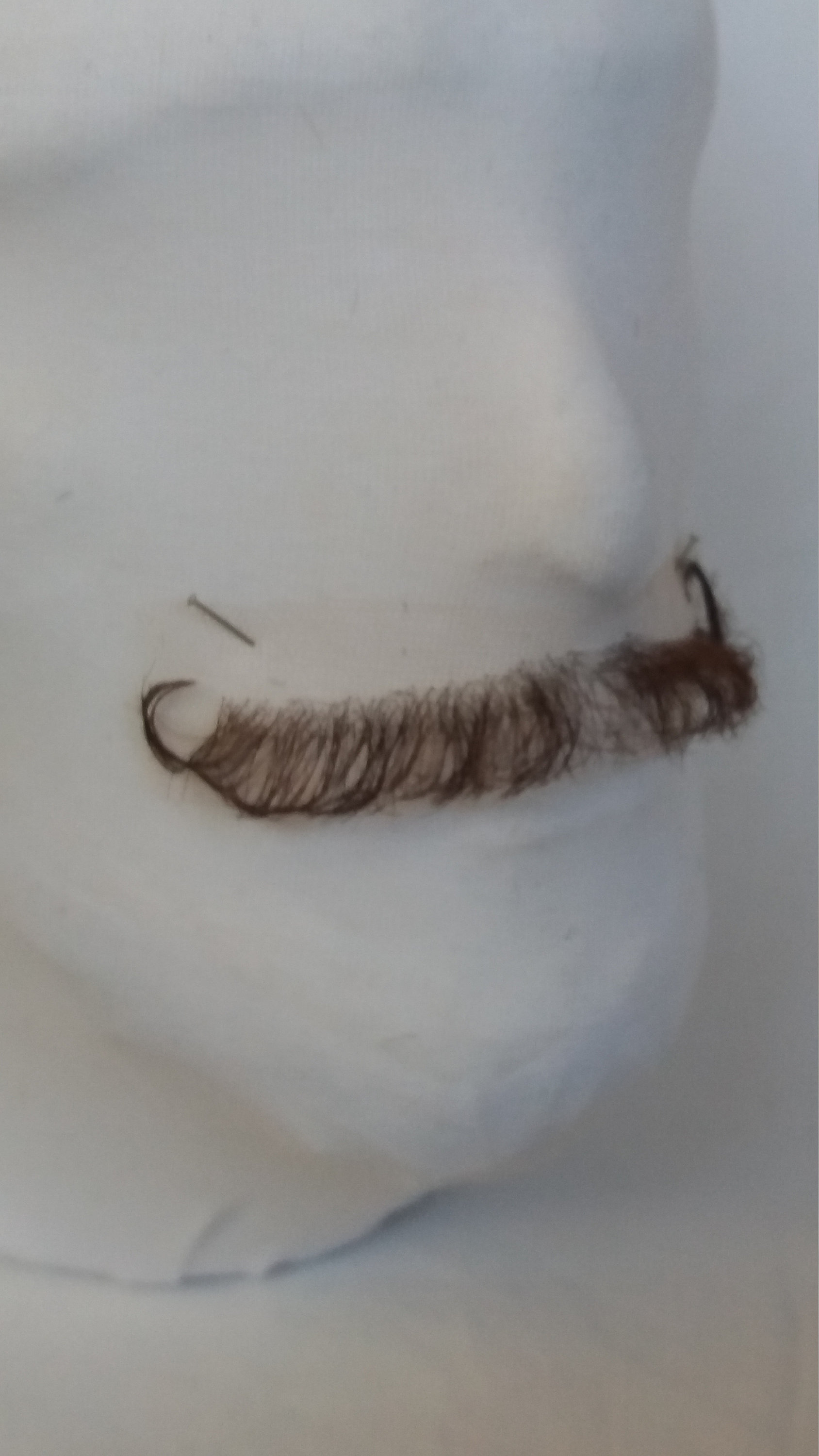 Quality Natural Brown Fine Lace Human Hair Moustache Postiche Wig Film ...