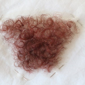 Professional Quality Fine Lace Red / Ginger Human Hair Pubic Wig ...