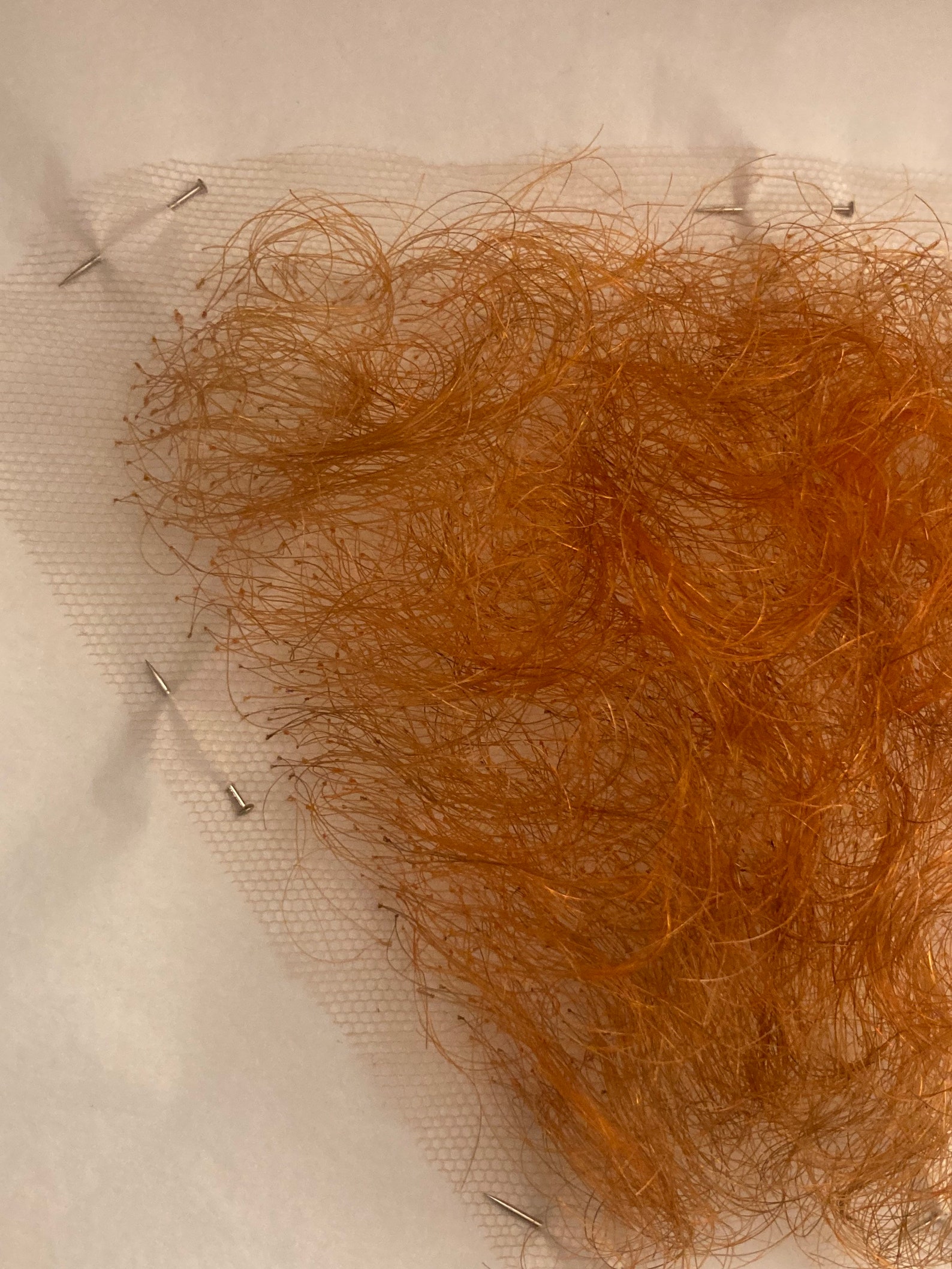 Buy Professional Quality Fine Lace Ginger / Pubic Wig / Merkin for Film ...
