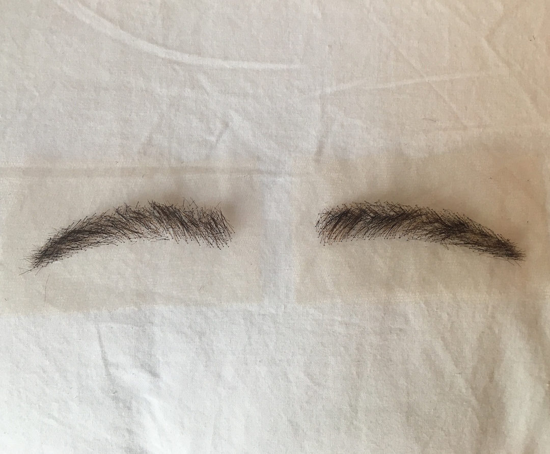 Professional Quality Realistic Black/brown Groomed Eyebrow Postiche ...