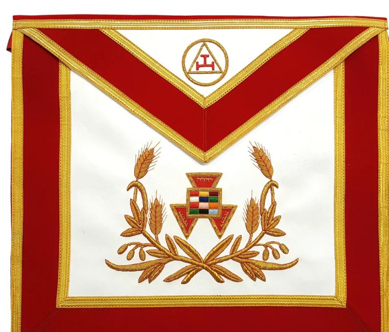 Past High Priest Royal Arch Chapter Apron - Red With Gold Embroidery - Etsy