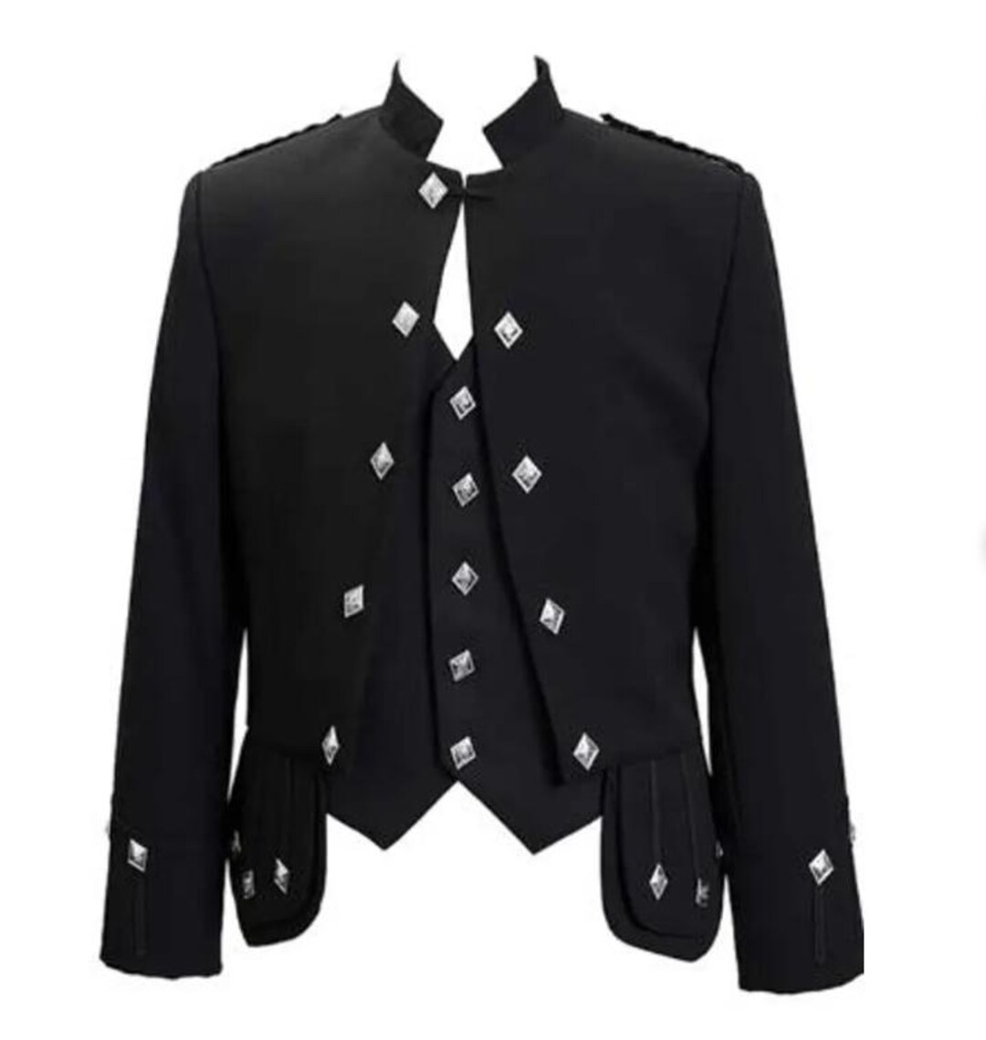 Custom Made Sheriff-muir Doublet Kilt Jacket With Waistcoat\vest ...