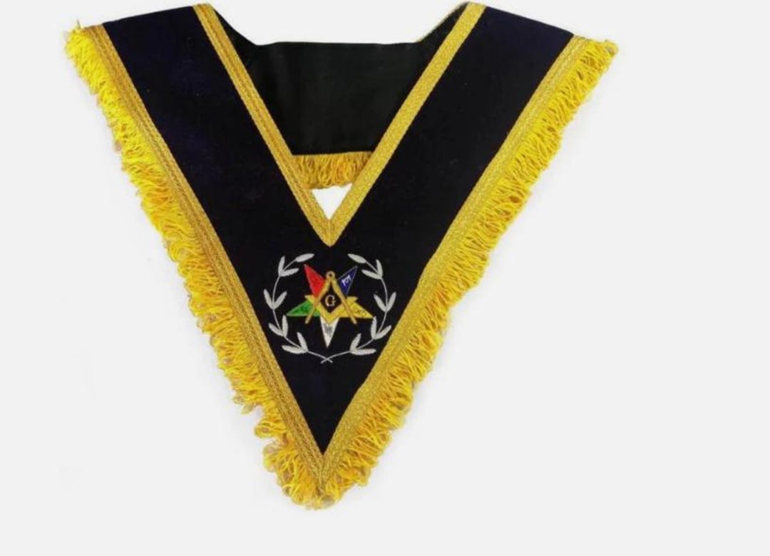 Masonic Worthy Patron OES Collar Royal Blue or Blue Velvet With Elegant ...