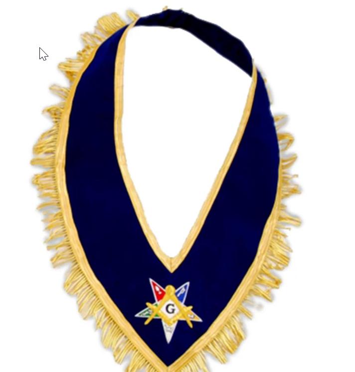 Past Grand Patron OES Collar – Order of the Eastern Star Royal Blue ...