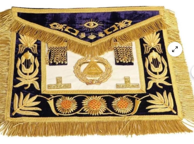 Masonic Regalia Deputy Grand Master 100% LAMBSKIN APRON With Chain ...