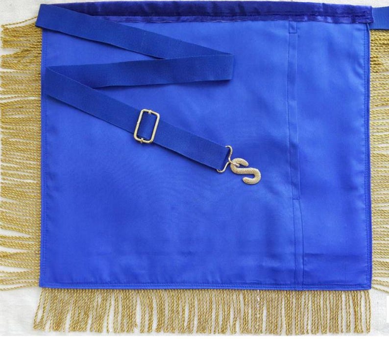 Master Mason Blue Lodge Apron - White & Navy Blue - Etsy