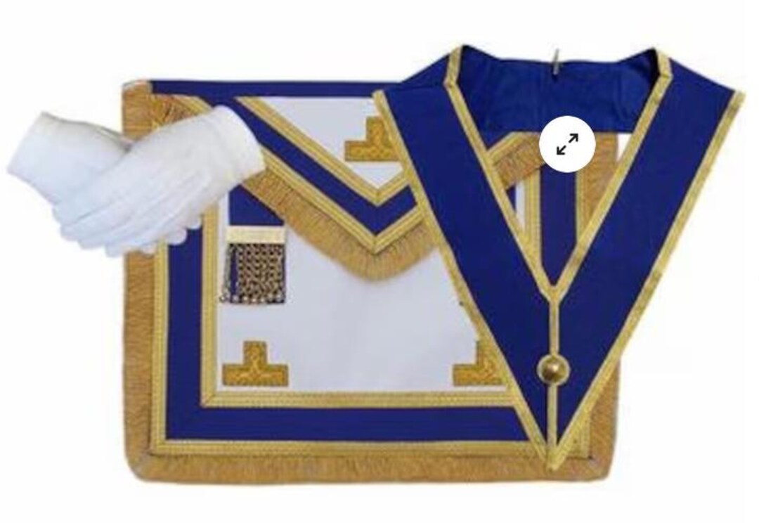 Masonic Craft Provincial Full Dress Apron and Collar With Free Glove - Etsy