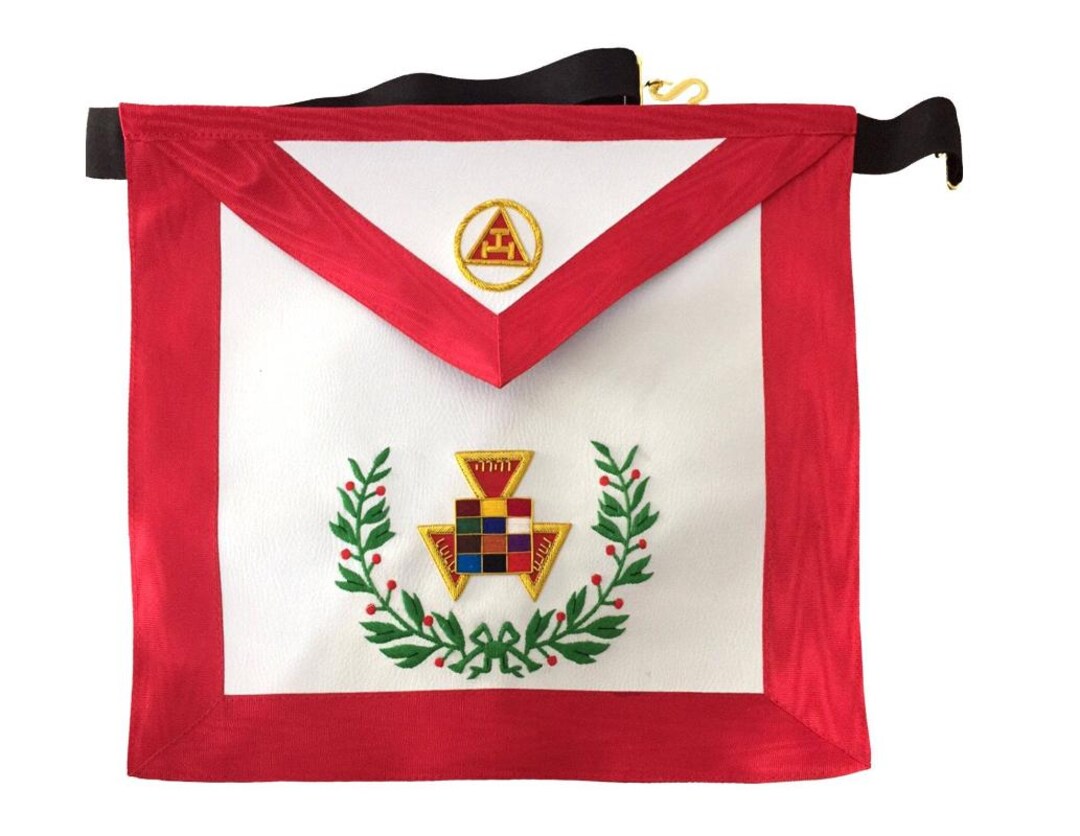 Past High Priest Royal Arch Chapter Apron - Red Hand Embroidered - Etsy