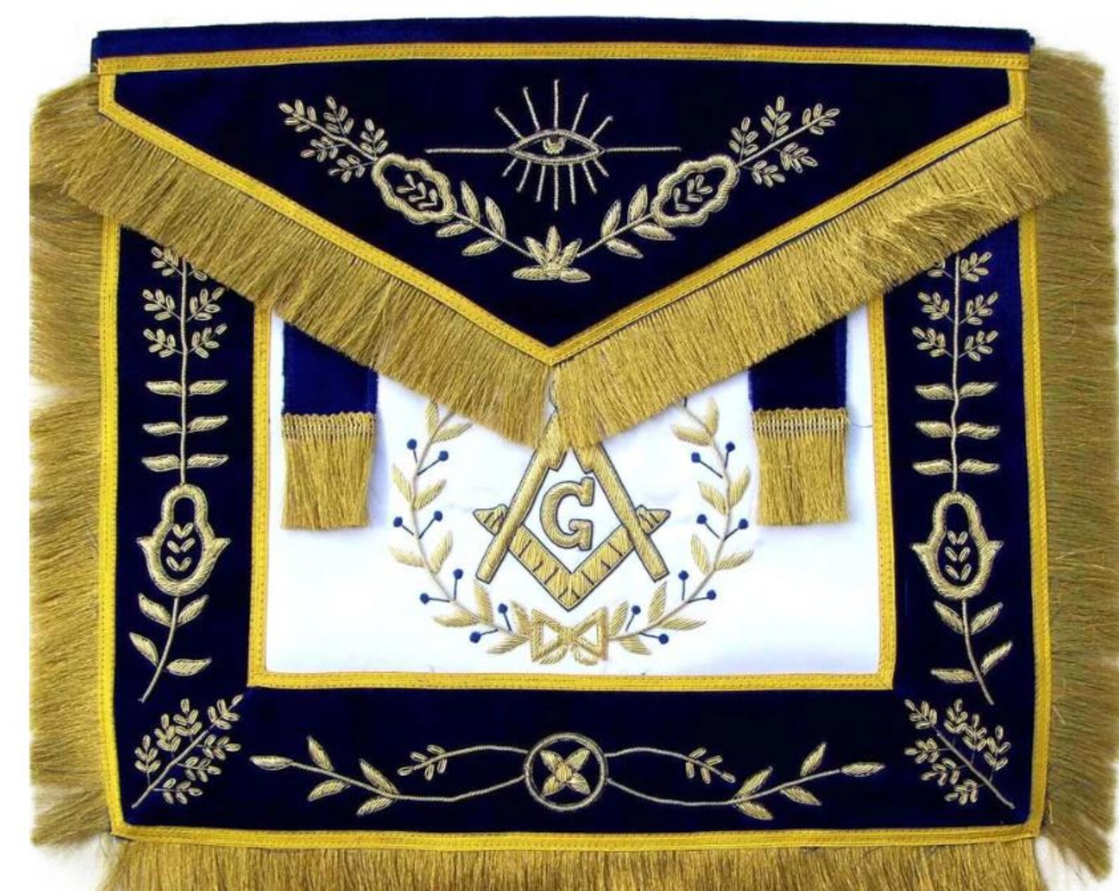 Master Mason Blue Lodge Apron - White & Navy Blue - Etsy