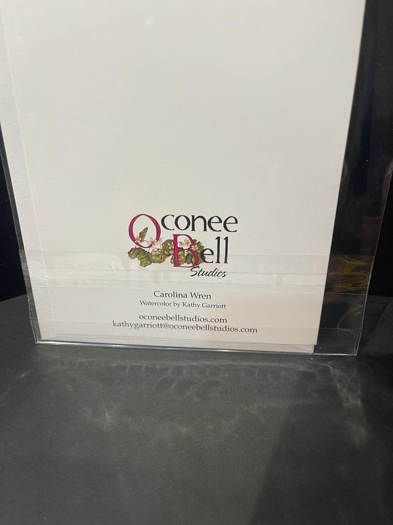 Carolina Wren Greeting Card, 5 by 7 Watercolor Print, With Blank Inside ...