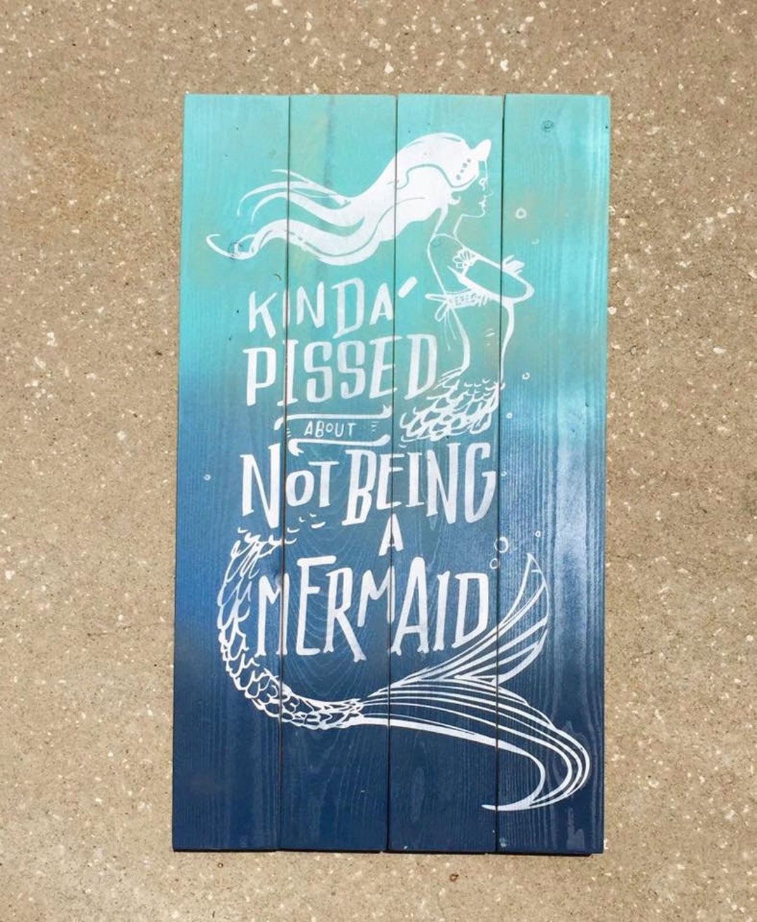 Mermaid Wood Sign - Etsy