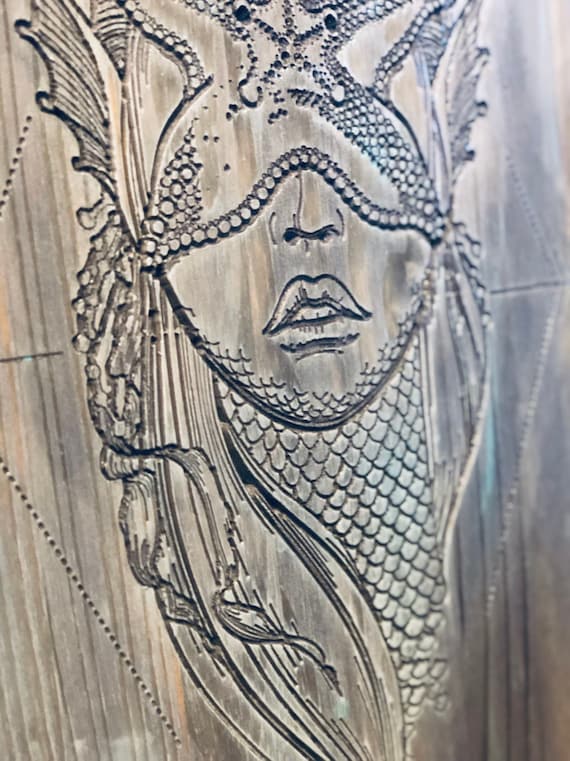 Wood Carved Mermaid | Etsy