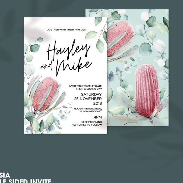 Australian Native Wedding Invitation - Etsy