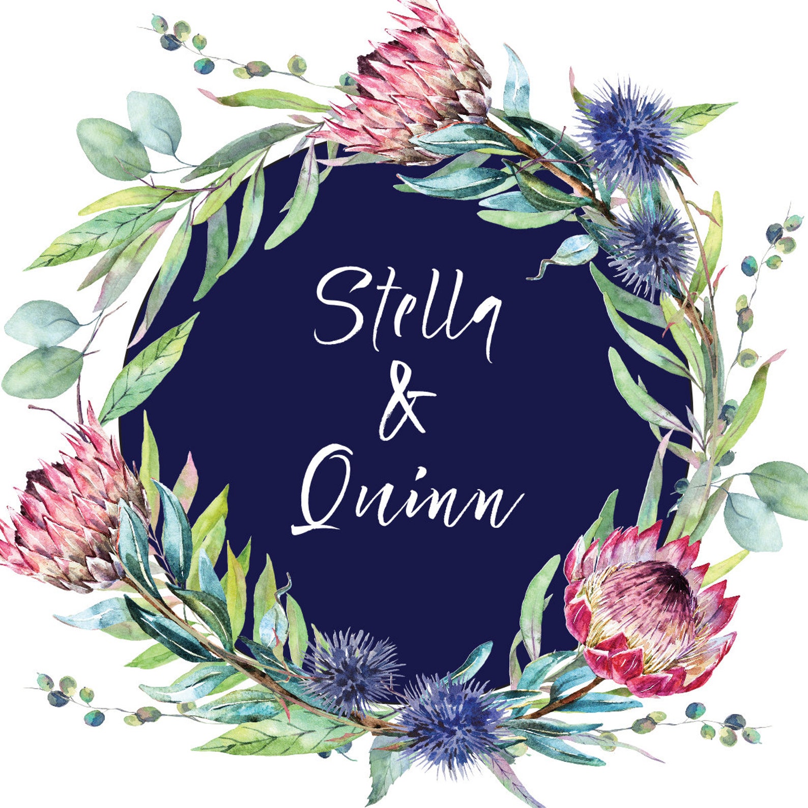 Protea Wedding Invitation Set Australian Wedding Invitation - Etsy ...