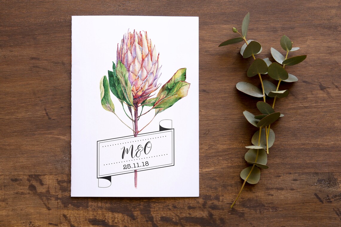 Protea Wedding Invitation Printable Wedding Invitation - Etsy Canada