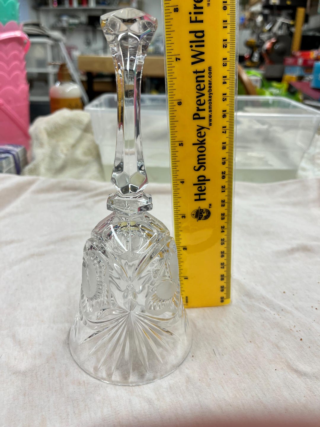 Vintage Crystal Dinner Bell - Etsy