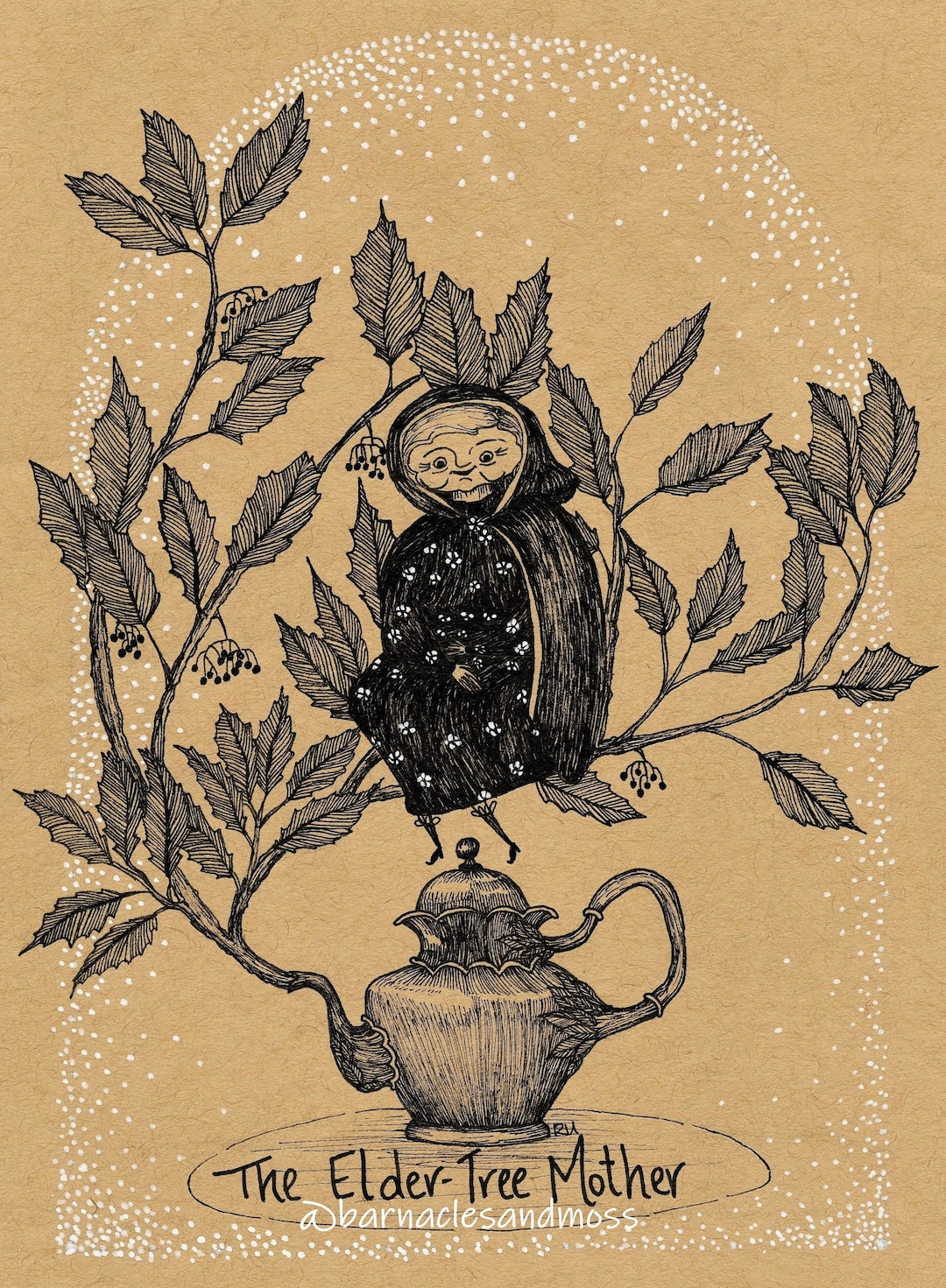 Elder-tree Mother Fine Art Print | Hans Christian Andersen Fairytales ...