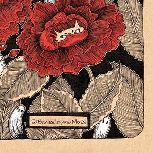 Botanical Beasties Fine Art Print | Whimsigoth Decor | Goblincore Decor ...
