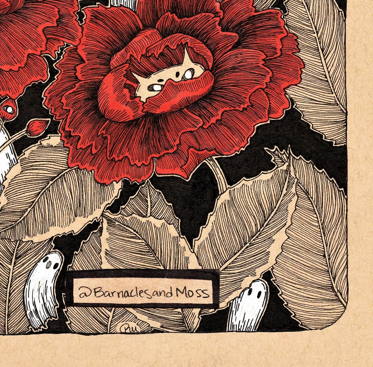 Botanical Beasties Fine Art Print | Whimsigoth Decor | Goblincore Decor ...
