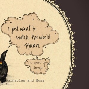 Burn Bunny Fine Art Print | Watch the World Burn | Rabbit Art ...