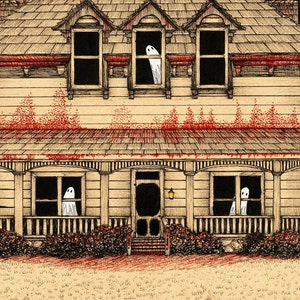 Nope Fine Art Print Jordan Peele Horror UFO Art Ghosts Art Print Nope ...