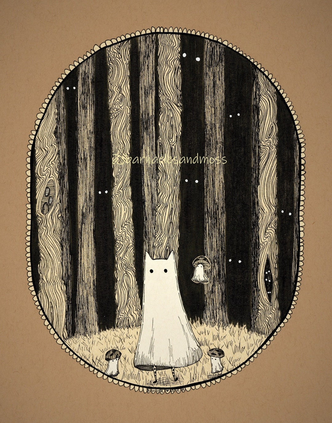 Forest Fun Fine Art Print | Haunted Forest | Whimsigoth Art ...