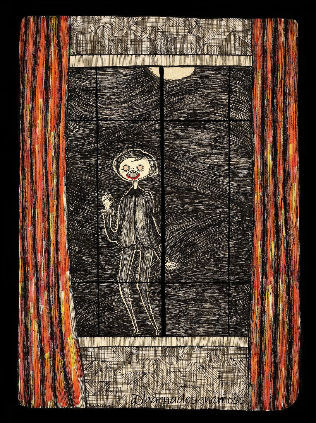 ORIGINAL ILLUSTRATION Danny Glick 9" X 12" | Salems Lot | Whimsigoth ...