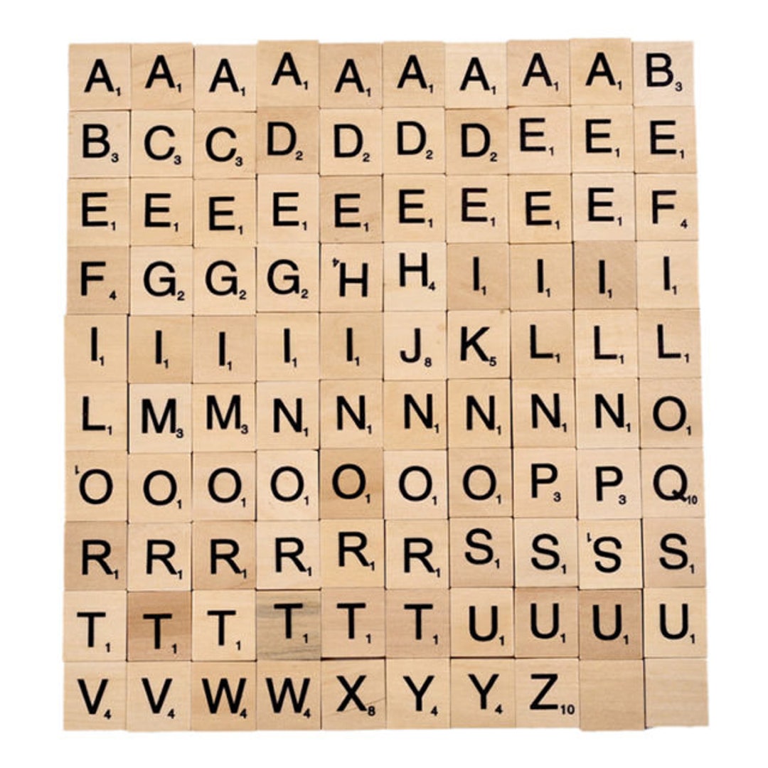 Sale, 20 Pack of Scrabble Tiles, Scrabble Tile Pieces, From Actual ...
